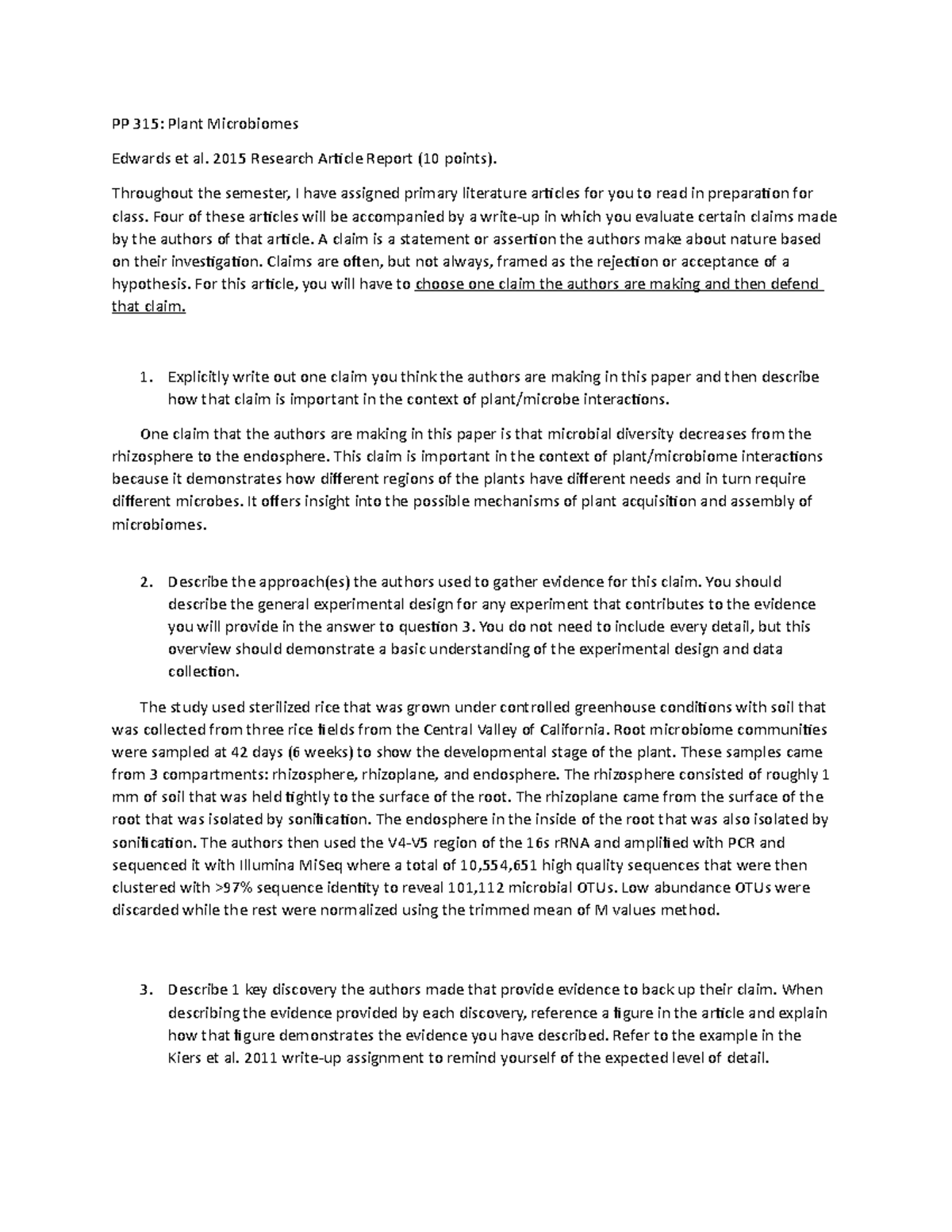Edwards et al. 2015 Research Article Report - PP 315: Plant Microbiomes ...