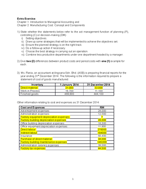 Relevant cost - Notes - Type of cost Relevant Cost Irrelevant Cost ...