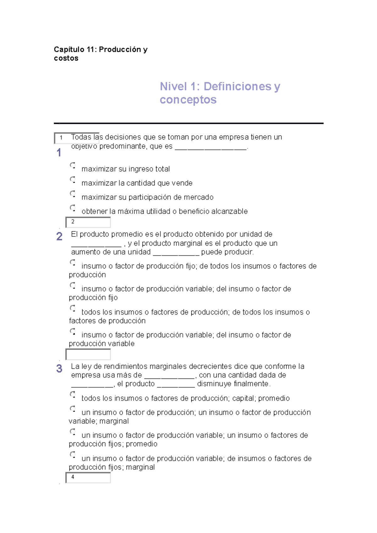 Capitulo 11 produccion y costos - Capítulo 11: Producción y costos ...