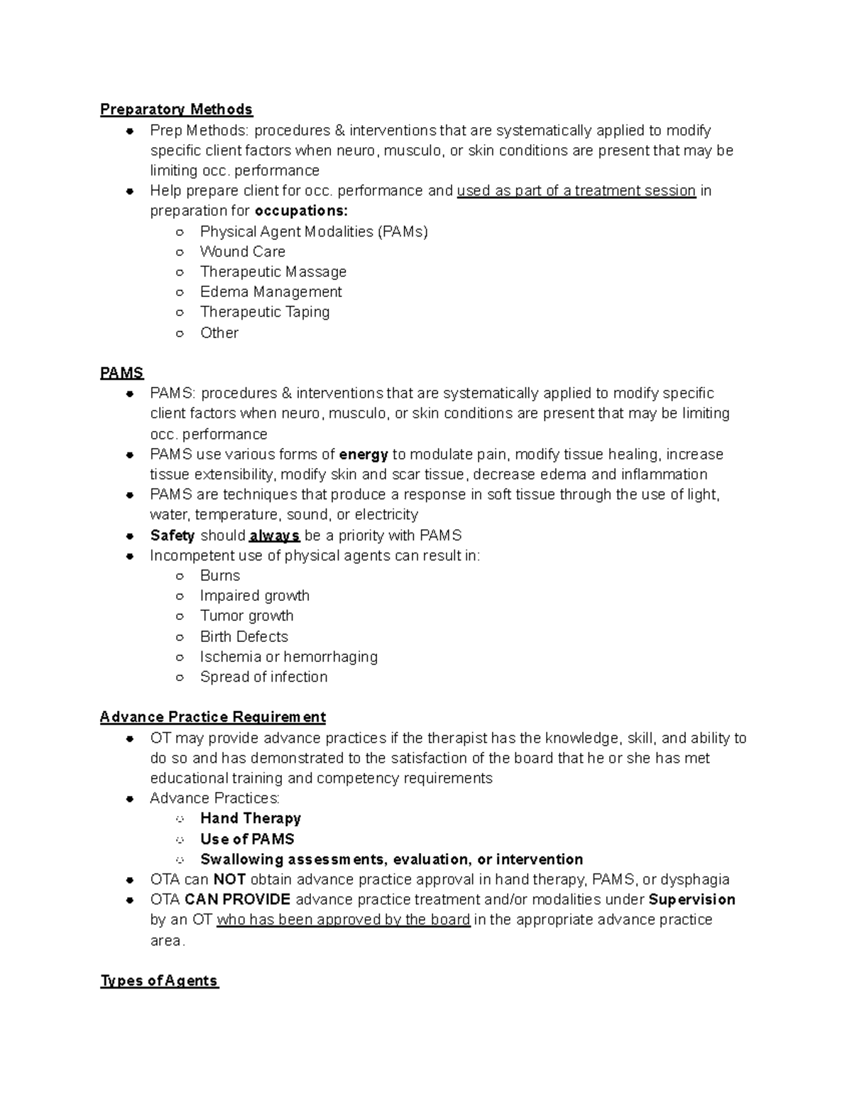Week 1 - Prep Methods - Dr. Ang - Preparatory Methods Prep Methods ...