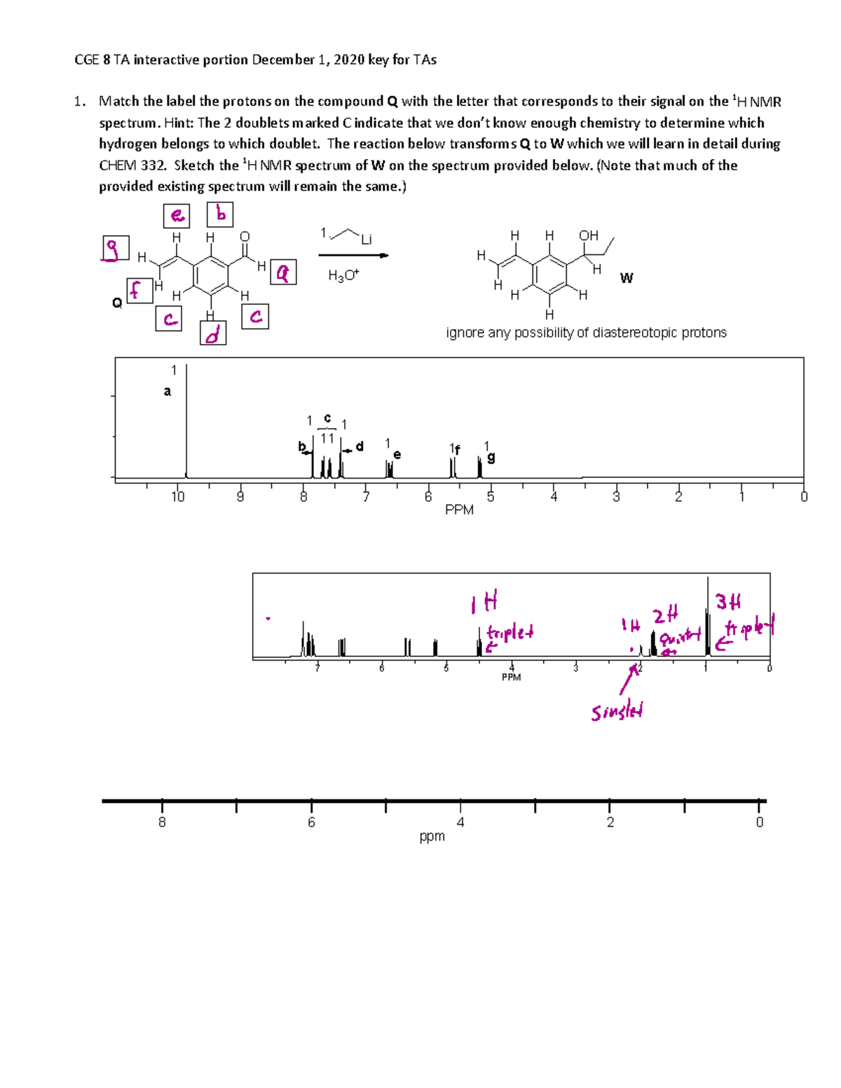 Spectroscopy many examples for with answers - CGE 8 TA interactive ...