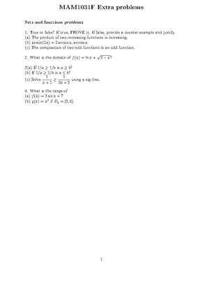 Tutorial problems 7 - Copy - MAM103X - Tutorial Problems 7 This ...