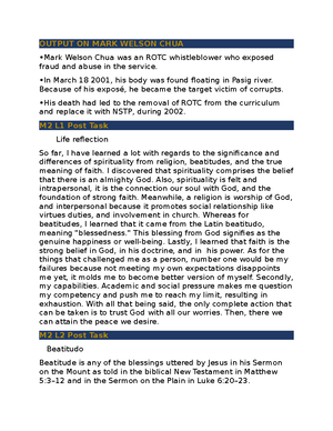 Reflection About MARK Welson CHUA - Title: Fraud Report: Mark Wilson ...