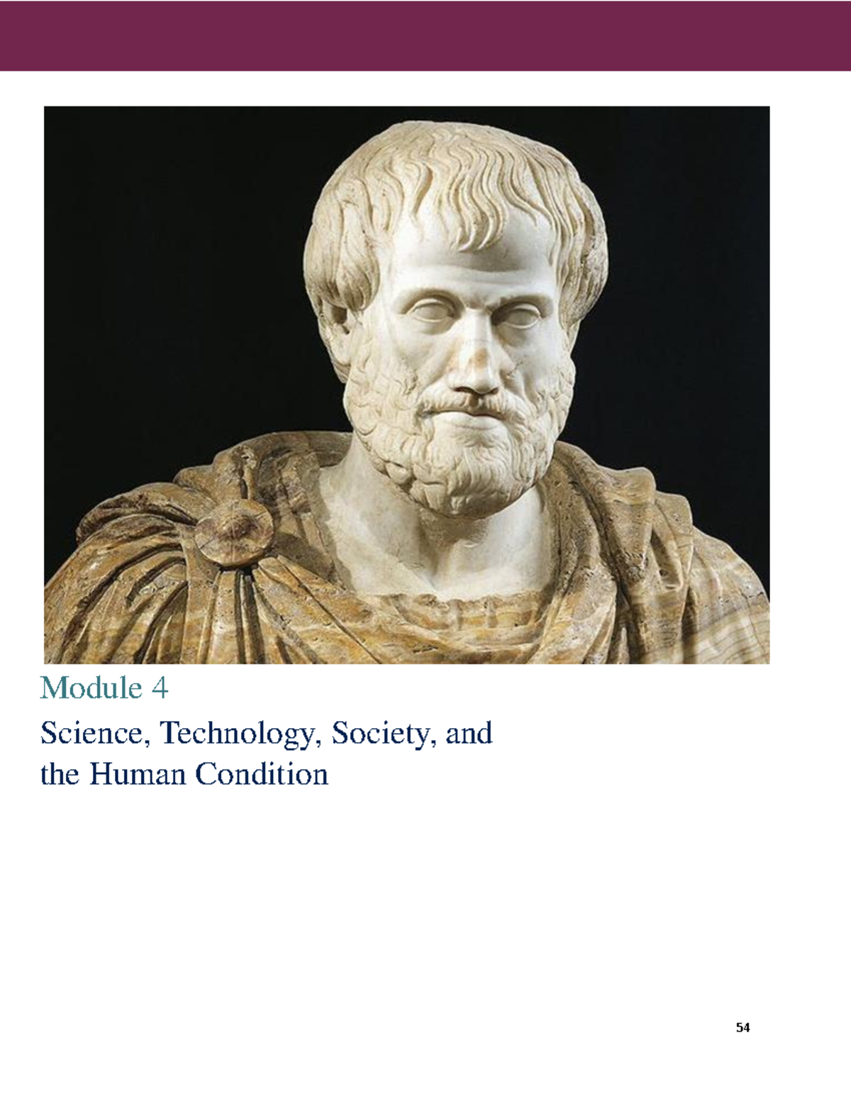 STS module. module 4 - Science, Technology, Society, and the Human ...