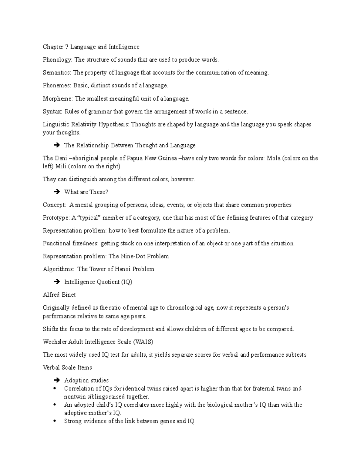 Chapter 7 Language and Intelligence - Chapter 7 Language and Intelligence Phonology: The ...