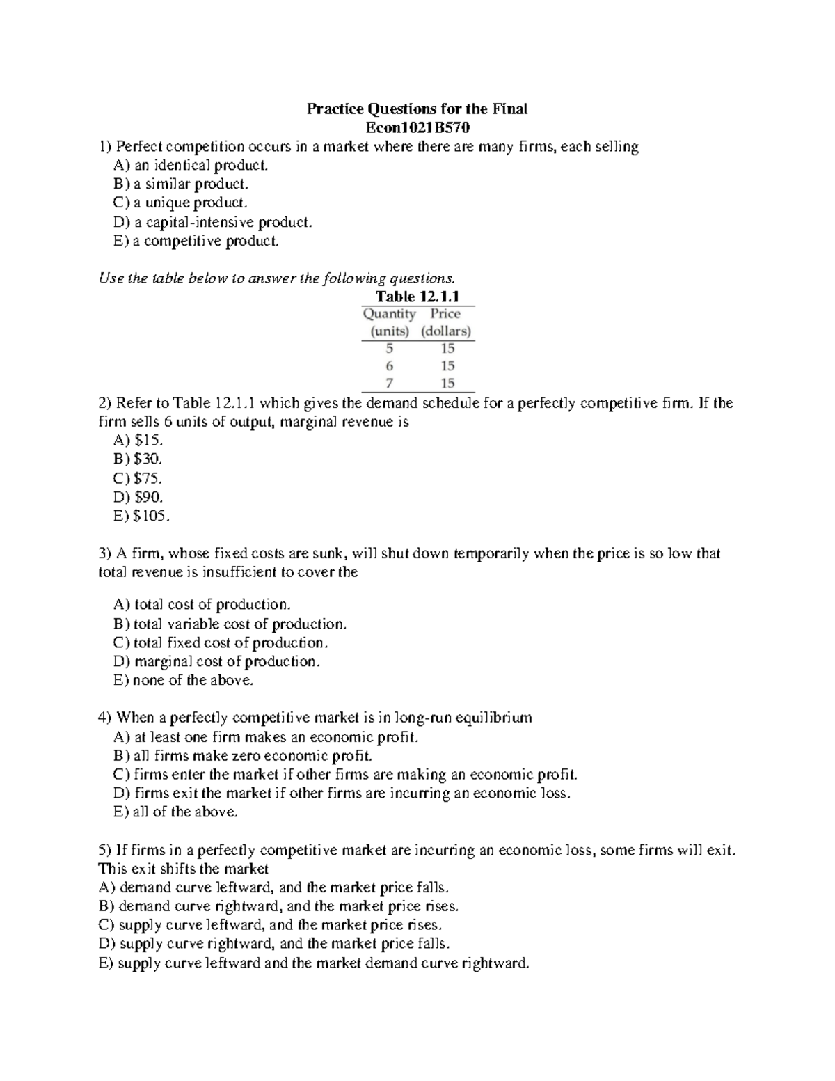 Practice+Final - Test practice Test practice - Practice Questions for ...