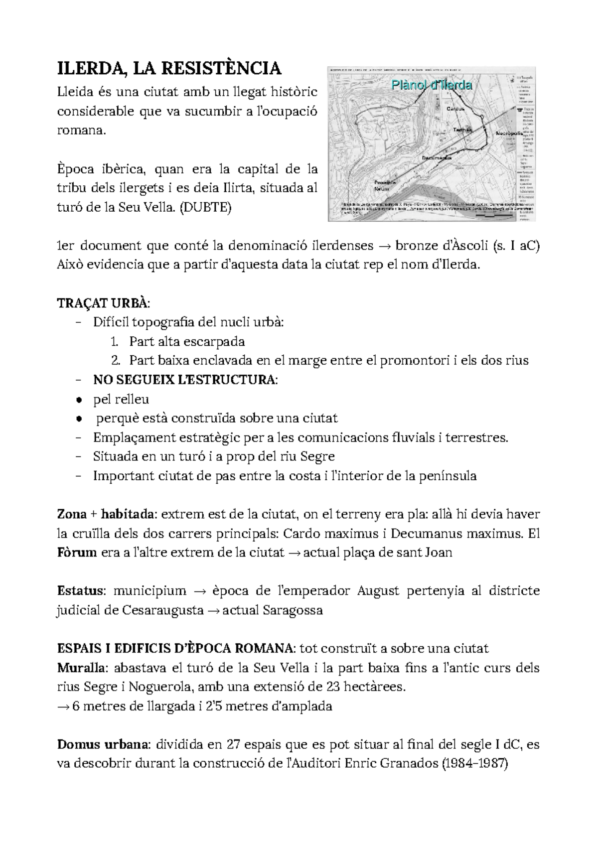 Ilerda, LA ResistèNCIA - ILERDA, LA RESISTÈNCIA Lleida és una ciutat ...