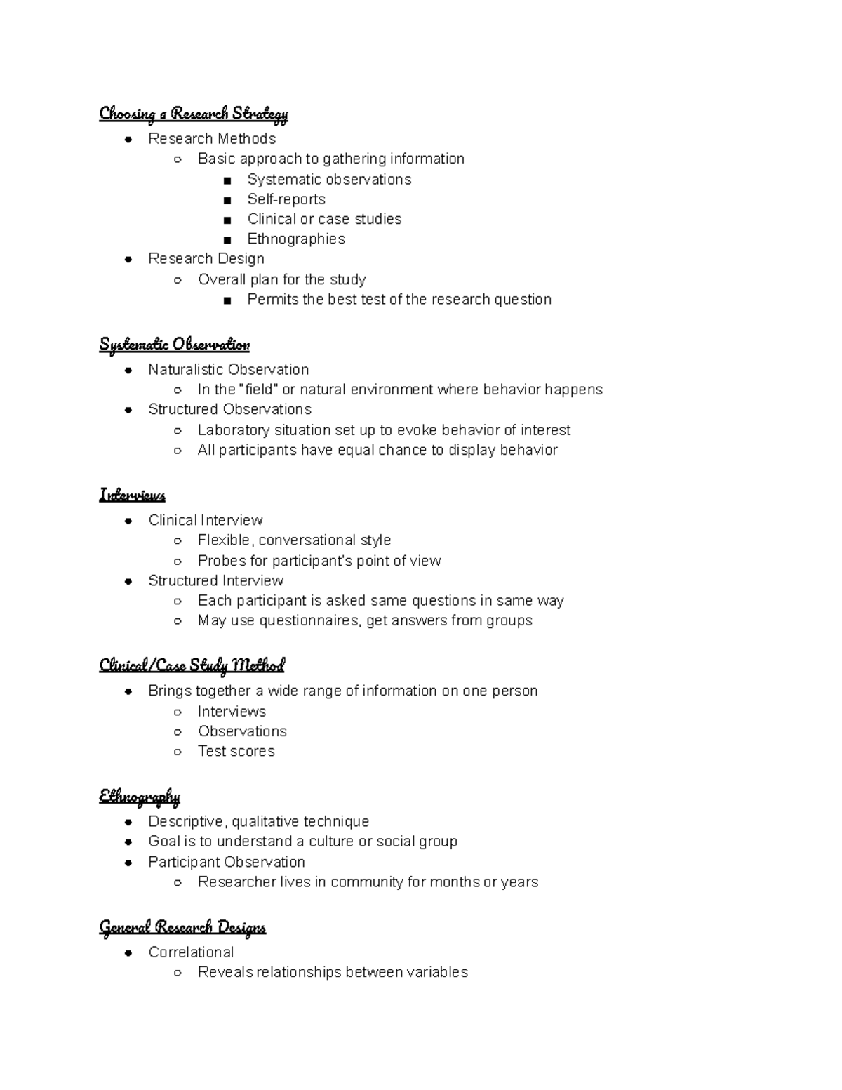 Ch 1 (continued) - not needed for exam 1 - Chosin Researc Strateg Research Methods Basic - Studocu