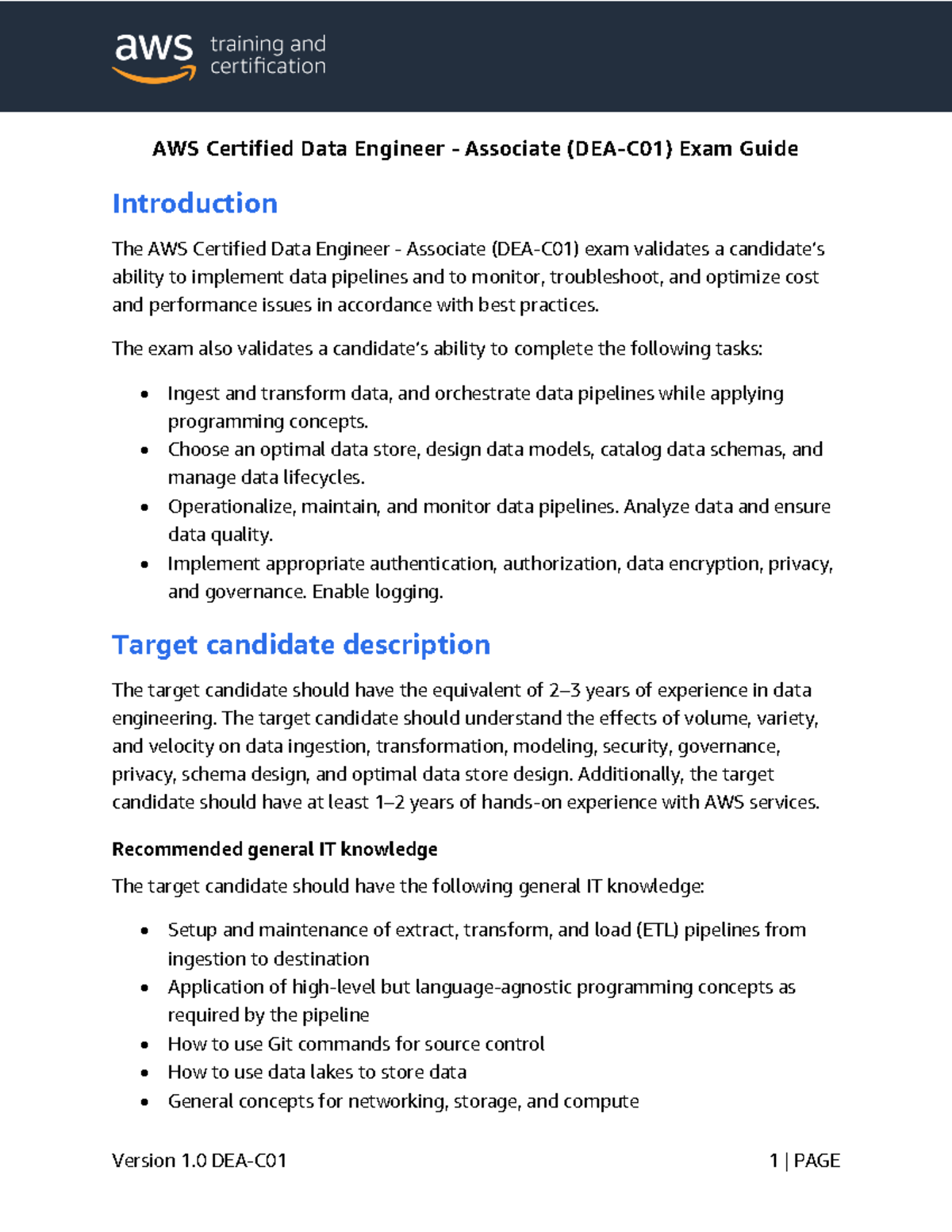AWS-Certified-Data-Engineer-Associate Exam-Guide - AWS Certified Data ...