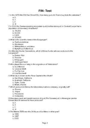 FIN248 Cheat Sheet 9 - cmvkvk - FIN: Worksheet 1 Which car company is ...