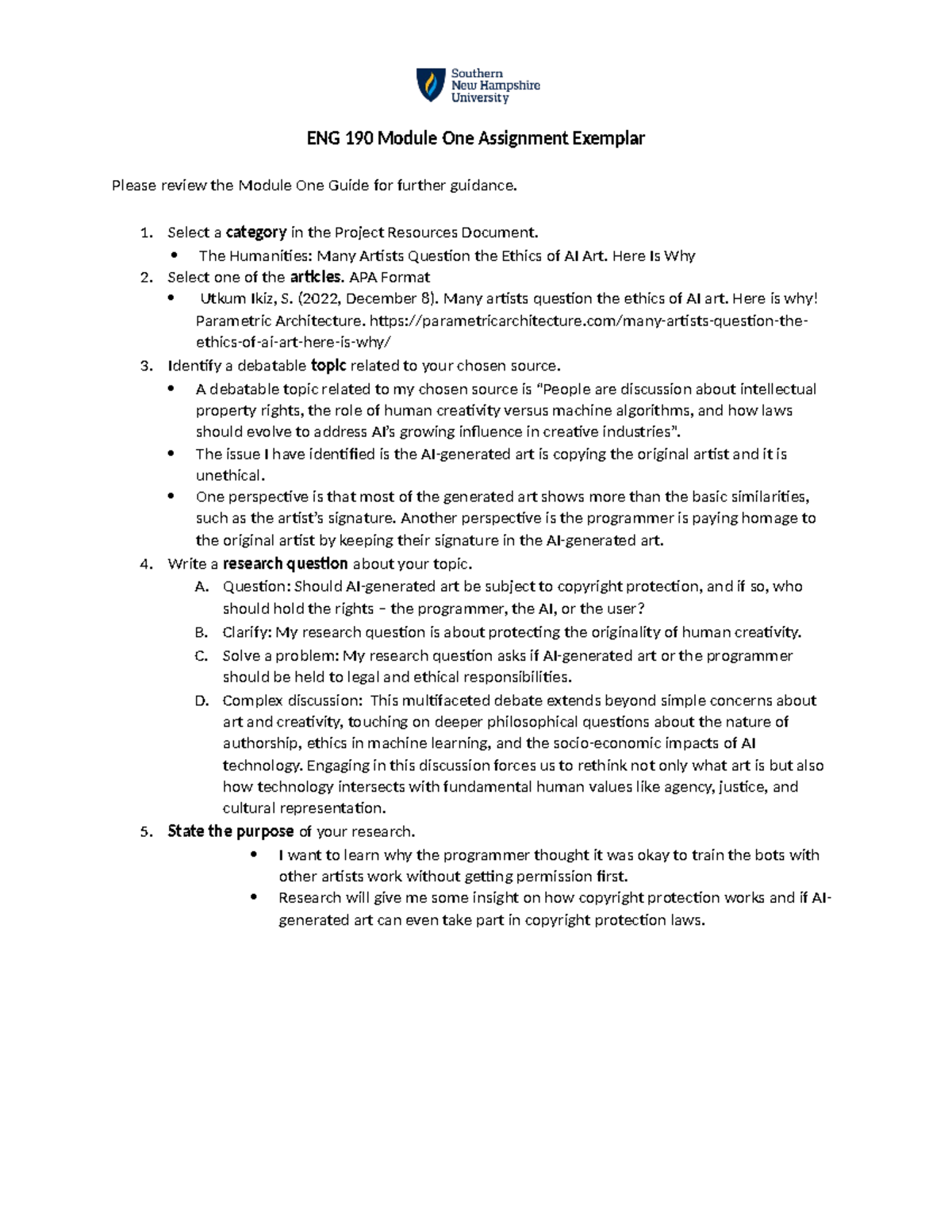 Eng 190 1-2 - To complete this assignment, first review the Project ...