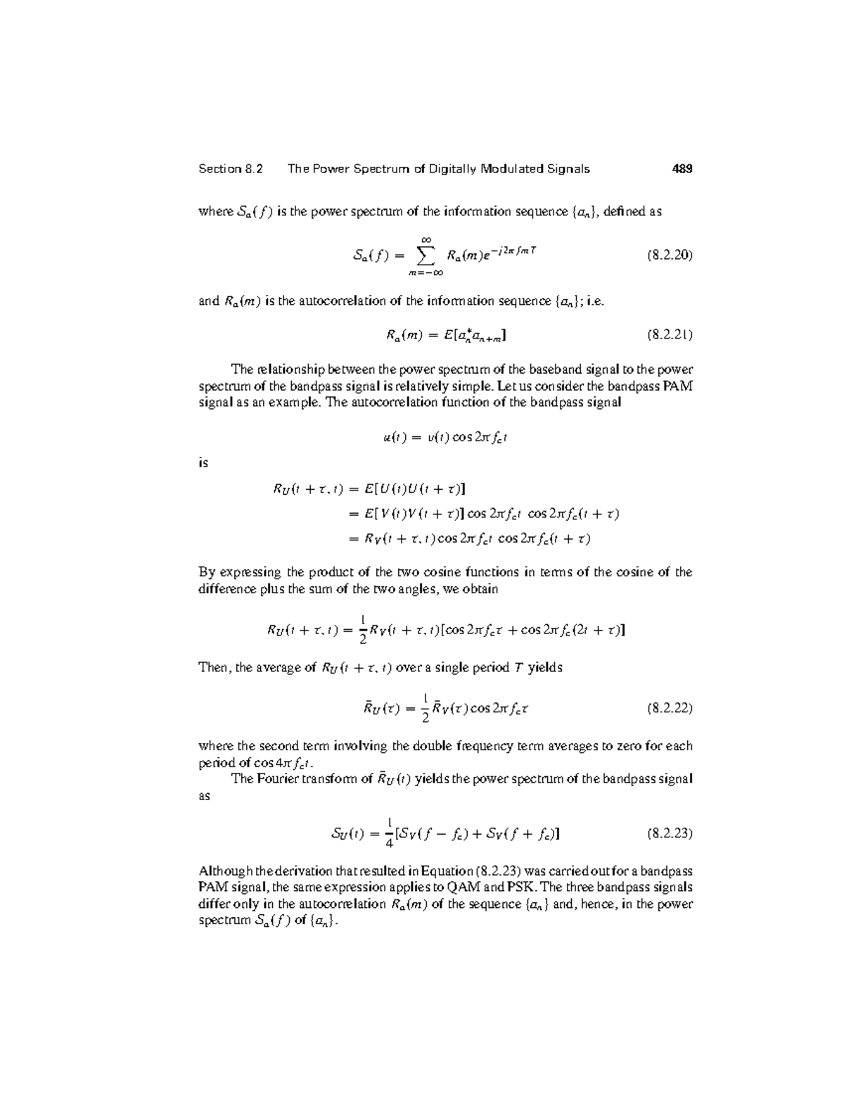 Communication System by Proakis-8 - Section 8 The Power Spectrum of ...