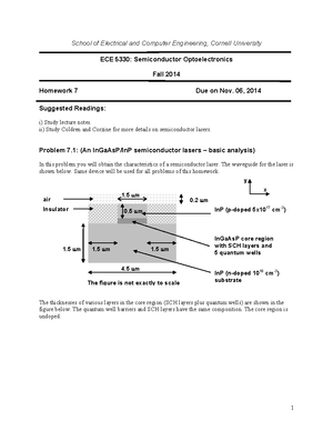 Lecture notes, lectures 5 - 7 - Semiconductor Optoelectronics (Farhan ...