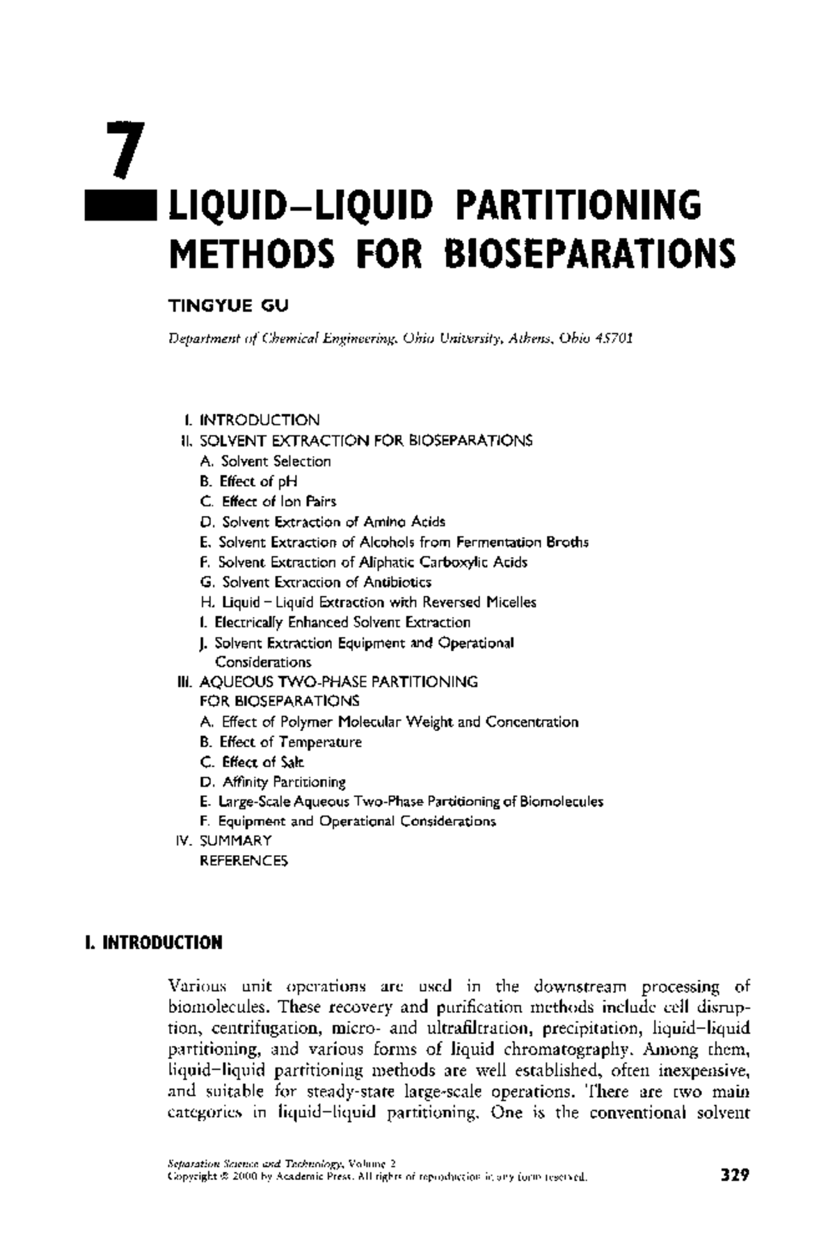 Extraccion Biomoléculas - 7 LIQUID-LIQUID PARTITIONING METHODS FOR ...