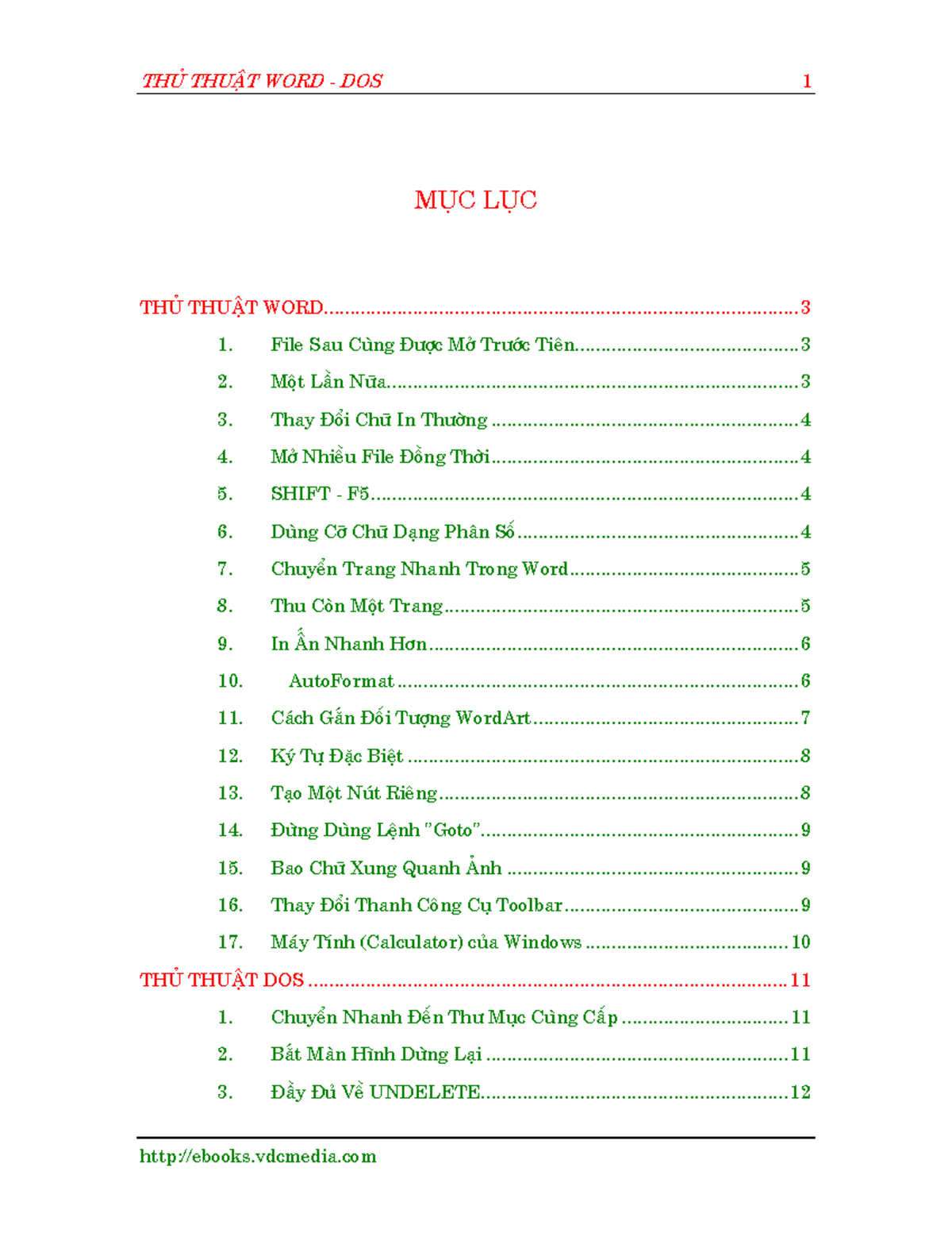 1THU Thuat WORD - MU≈C LU≈C 3. Thay ¿ˆÌi Ch ̊‰ In Th ̊ ̇‚ng - Studocu