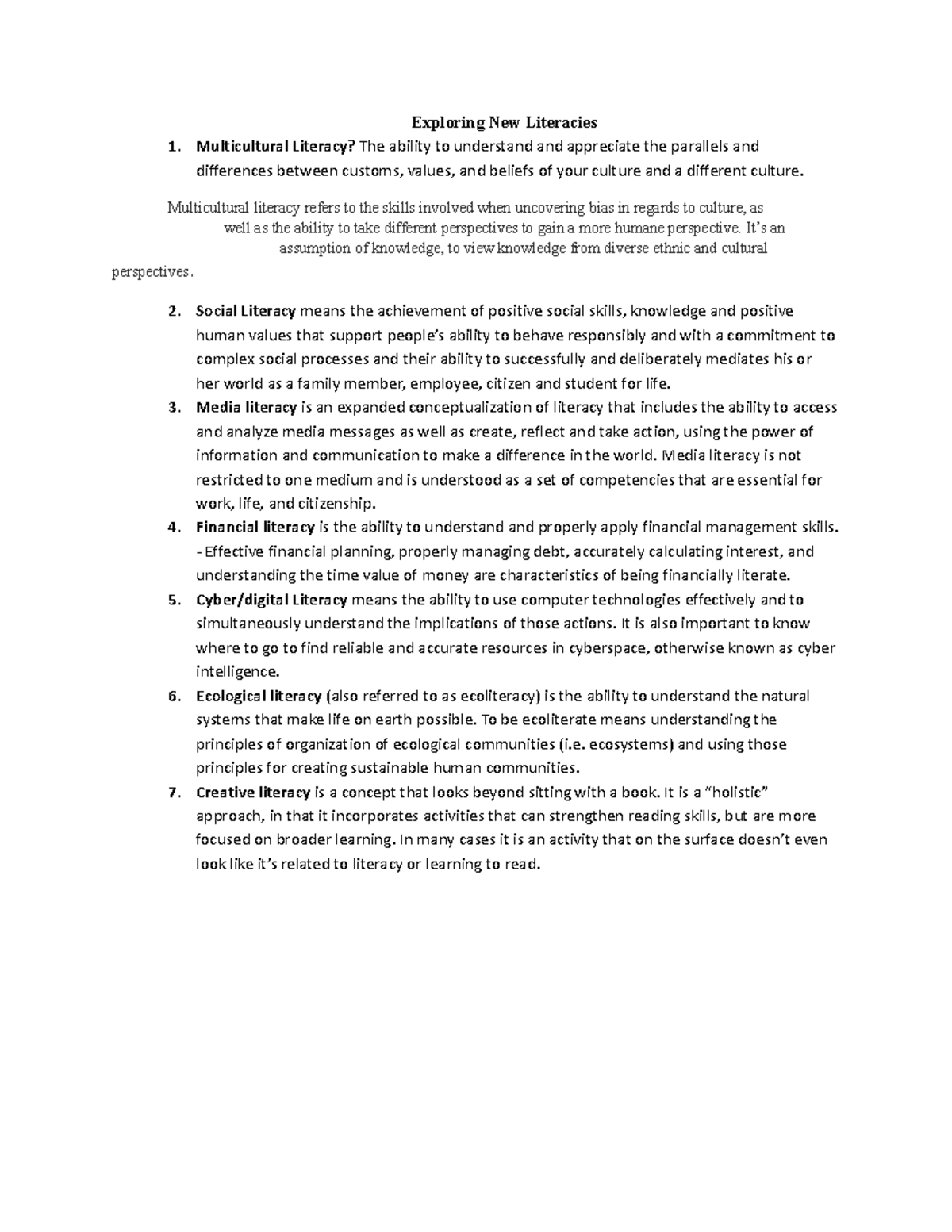 Exploring New Literacies (Ba ELAC) - Exploring New Literacies 1 ...