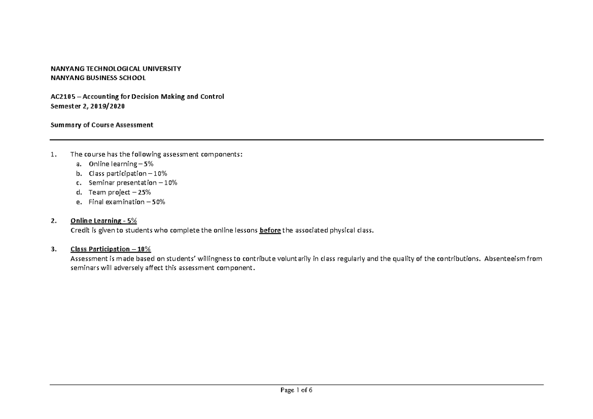 Grading Rubric - Warning: TT: undefined function: 32 Warning: TT: undefined function: 32 NANYANG ...