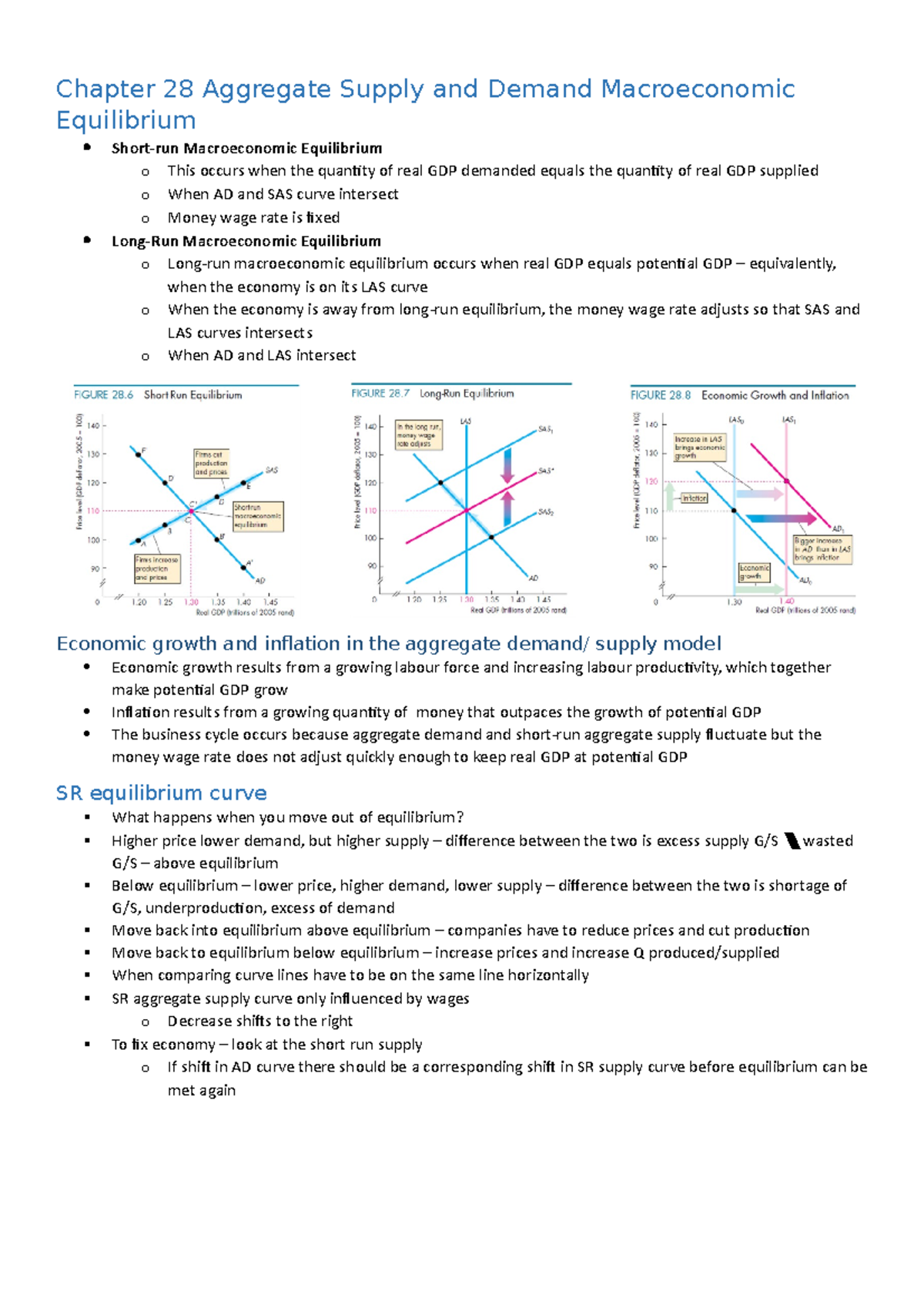 EC102 CHP 28 Lecture 10 Aggregate Supply and Demand Macroeconomic ...