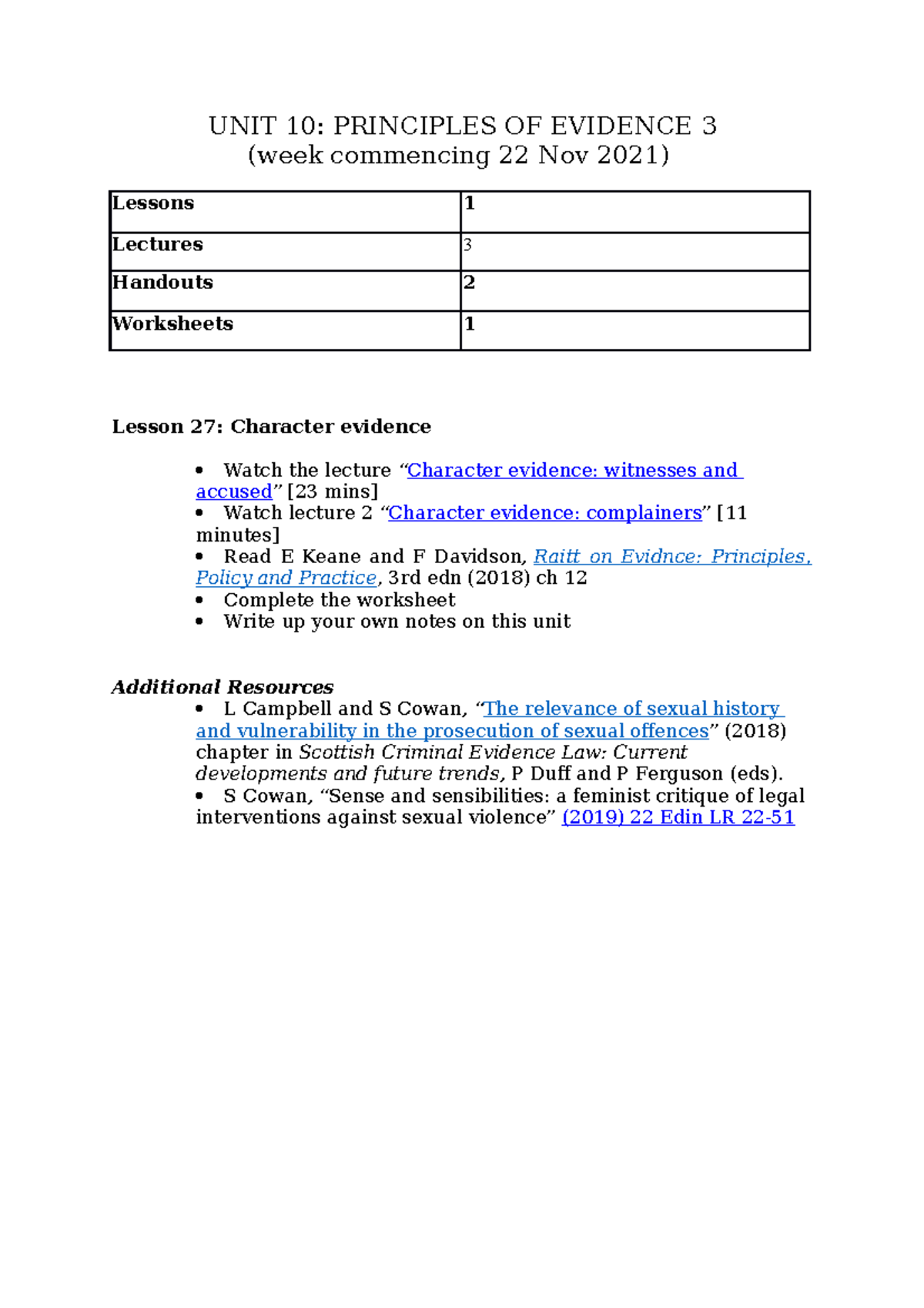 Workbook Unit 10-11 - contains notes, questions and everything to help ...