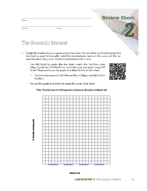 Lab 5 Review Sheet PP 55-57 - LABORATORY 5 Properties of Water 55 Review Sheet Name Section ...