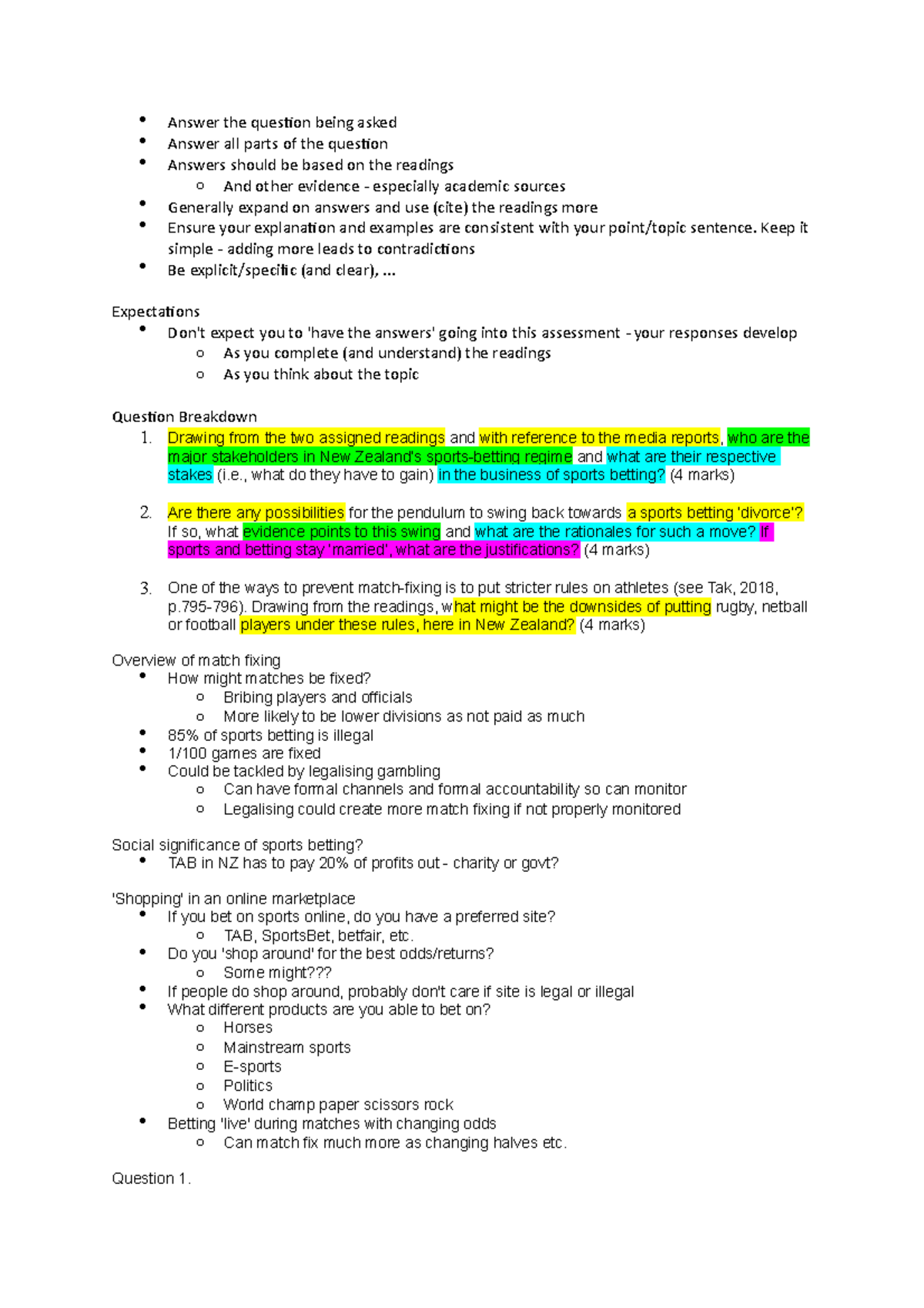 SPEX209 Tutorial 2 - Answer the question being asked Answer all parts ...