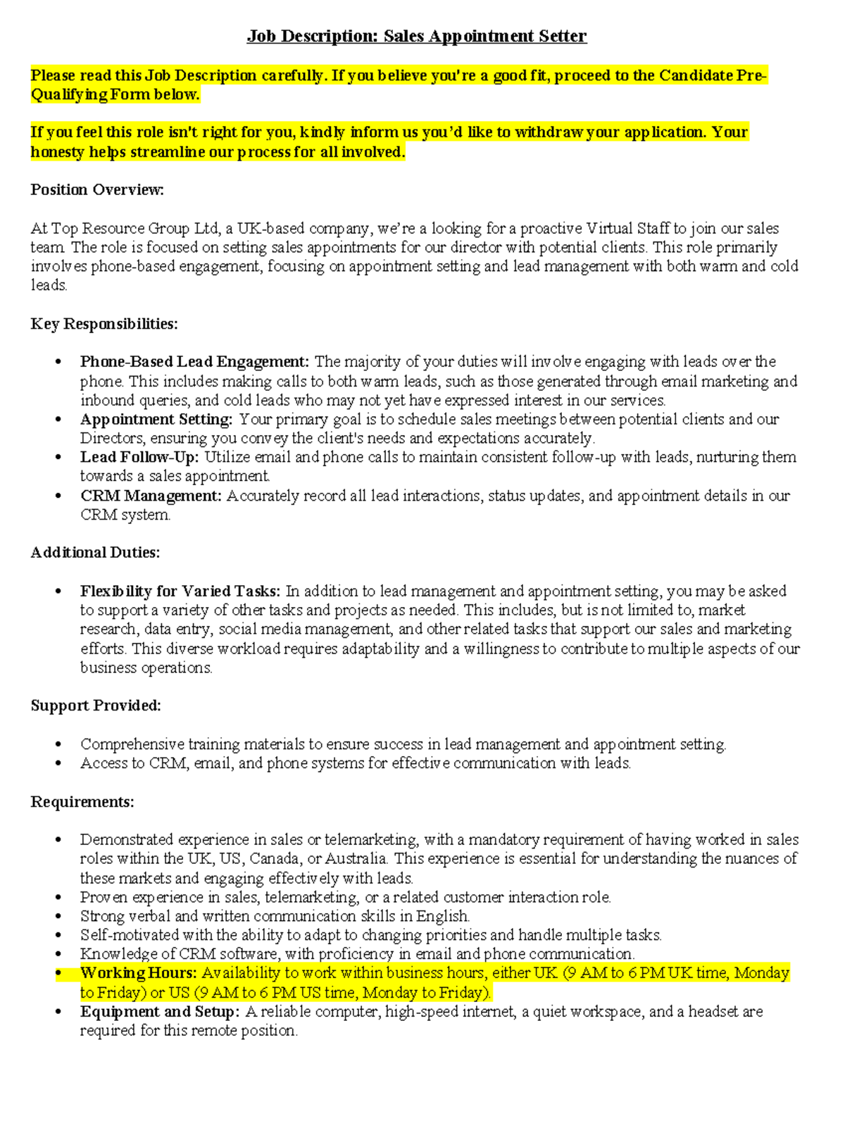 75a1bbc653a10cb2cfa81d645435 f803 - Job Description: Sales Appointment ...