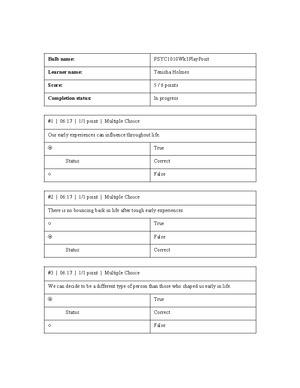 Assessment paper 1 - Quinterria Jones NUR 106 Nursing Assessment The ...