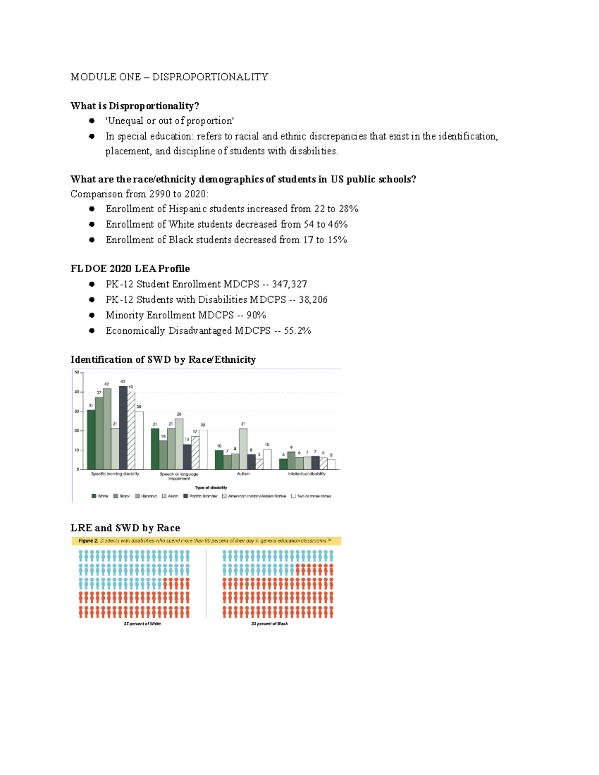 Module One - Disproportionality - MODULE ONE – DISPROPORTIONALITY What ...