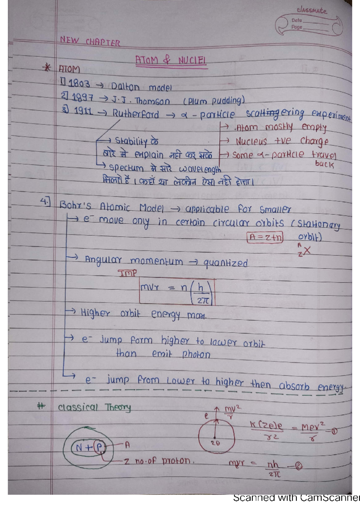 ATOMS AND NUCLIE - Introduction to physics - Studocu