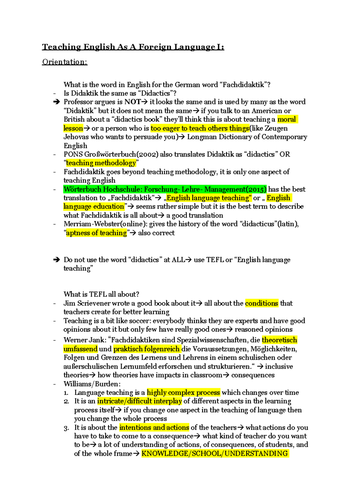 TEFL Orientation I - Teaching English As A Foreign Language I ...