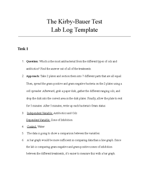 Buffer LAB Report - Purpose: The purpose of this experiment is to test ...