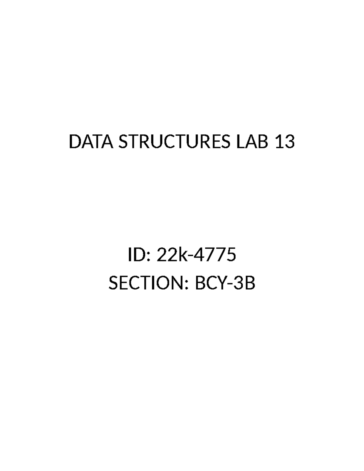 Lab 13 22k 4775 All Lab Tasks Data Structures Lab 13 Id 22k Section Bcy 3b Task 1