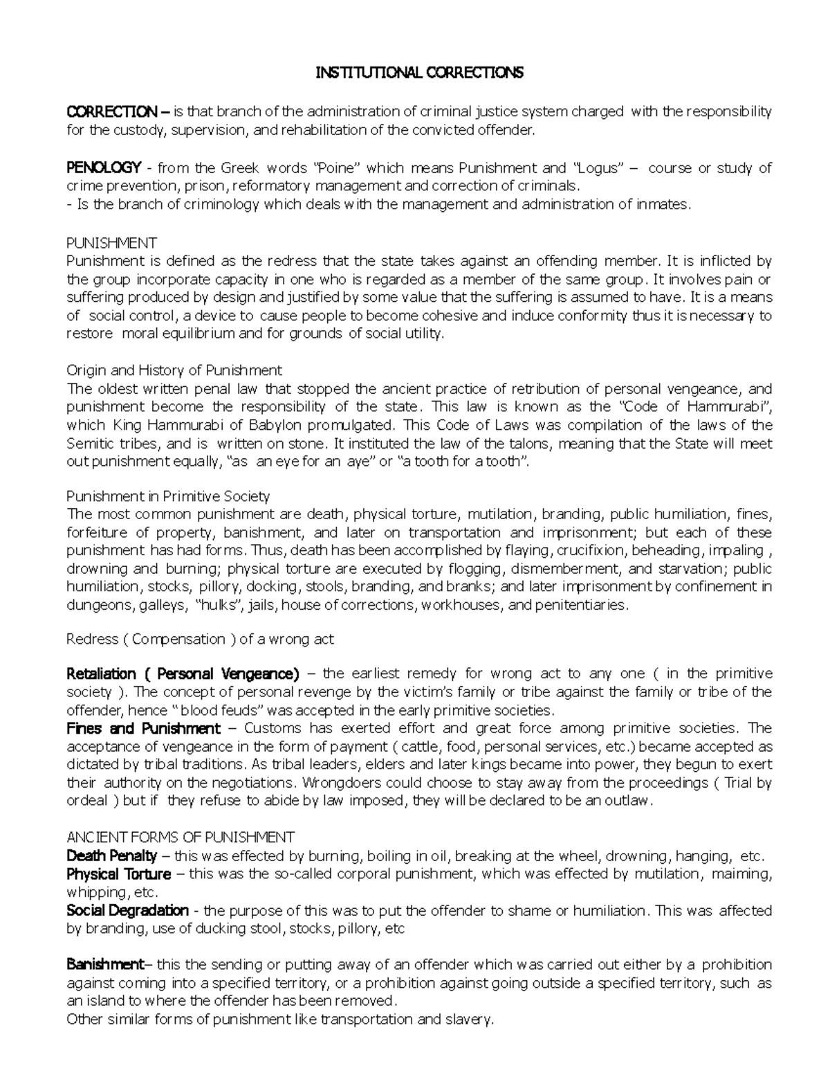 Institutional-corrections-F - INSTITUTIONAL CORRECTIONS CORRECTION – is ...