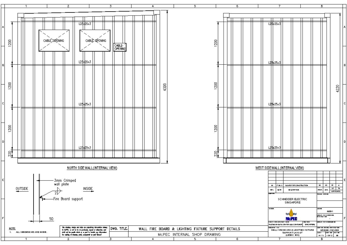 Structural- Shop drawings-2030-00.Wall Fire board supports - CNW ...