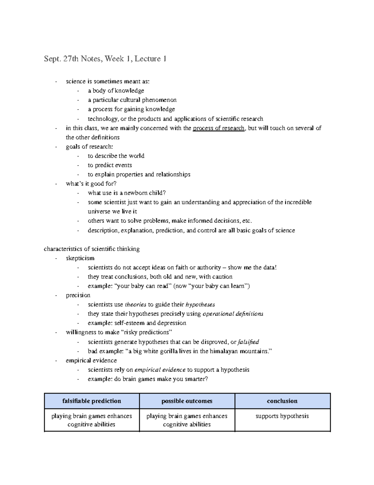 Week 1 notes - Professor Theodore Bell, fall 2022 - Sept. 27th Notes ...