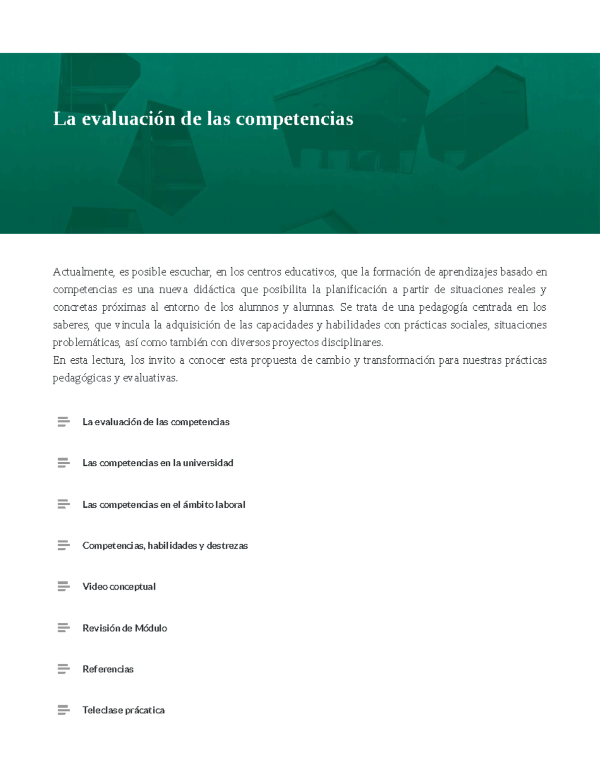 4 La evaluación de las competencias - ####### Actualmente, es posible ...