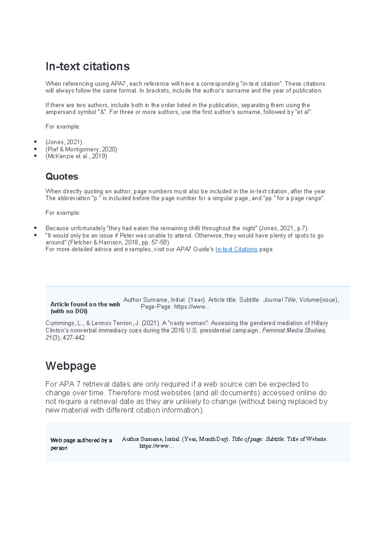 APA7 ref stye - Human-Computer Interaction (INF1520) - In-text ...