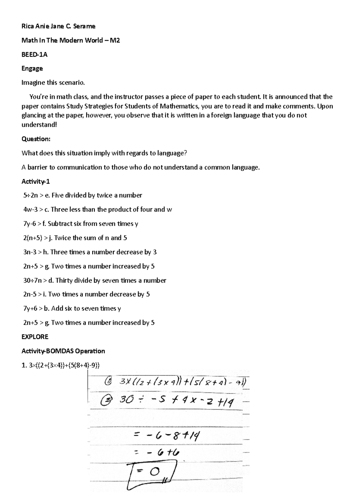 M2-MMW - you can use it as a basis in answering your assignments and ...