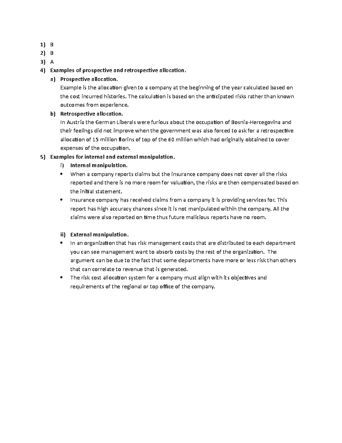 12-4 Class - 1) B 2) B 3) A 4) Examples of prospective and ...