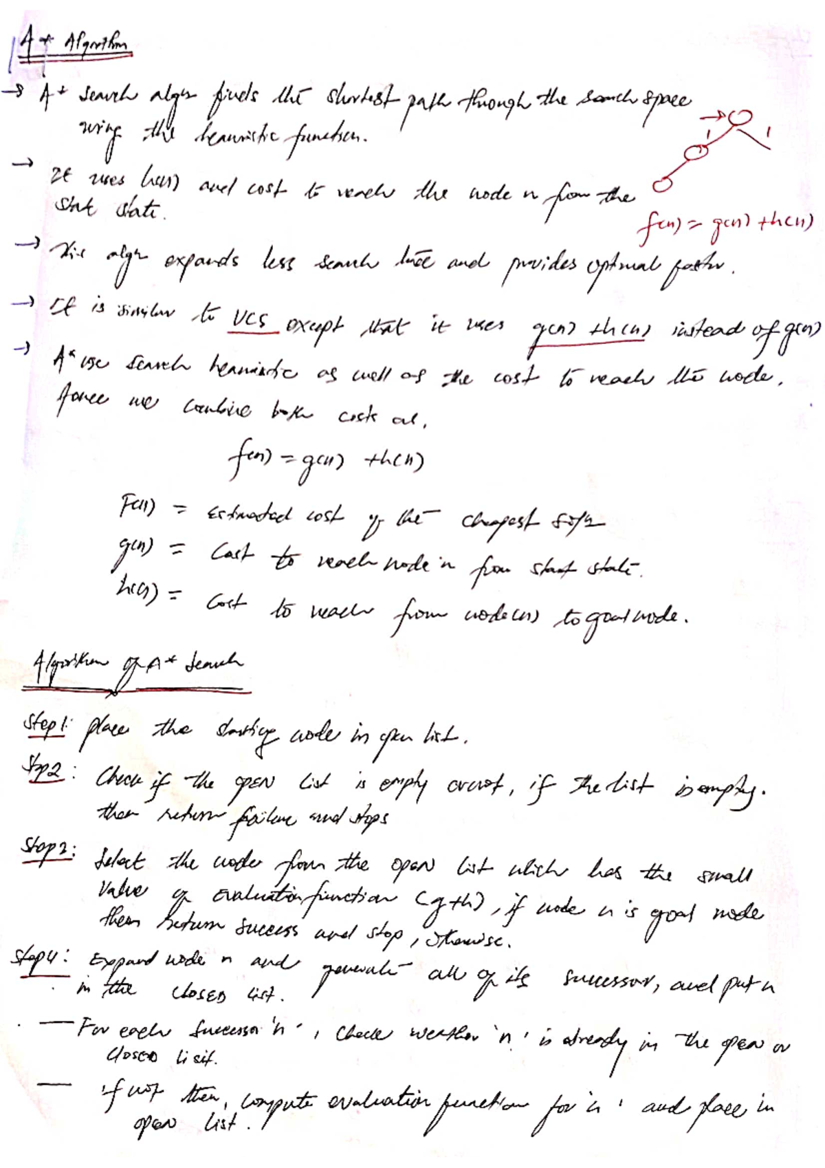 A Star And Rbfs The Explanation Of The A Search Algorithm Is Provided