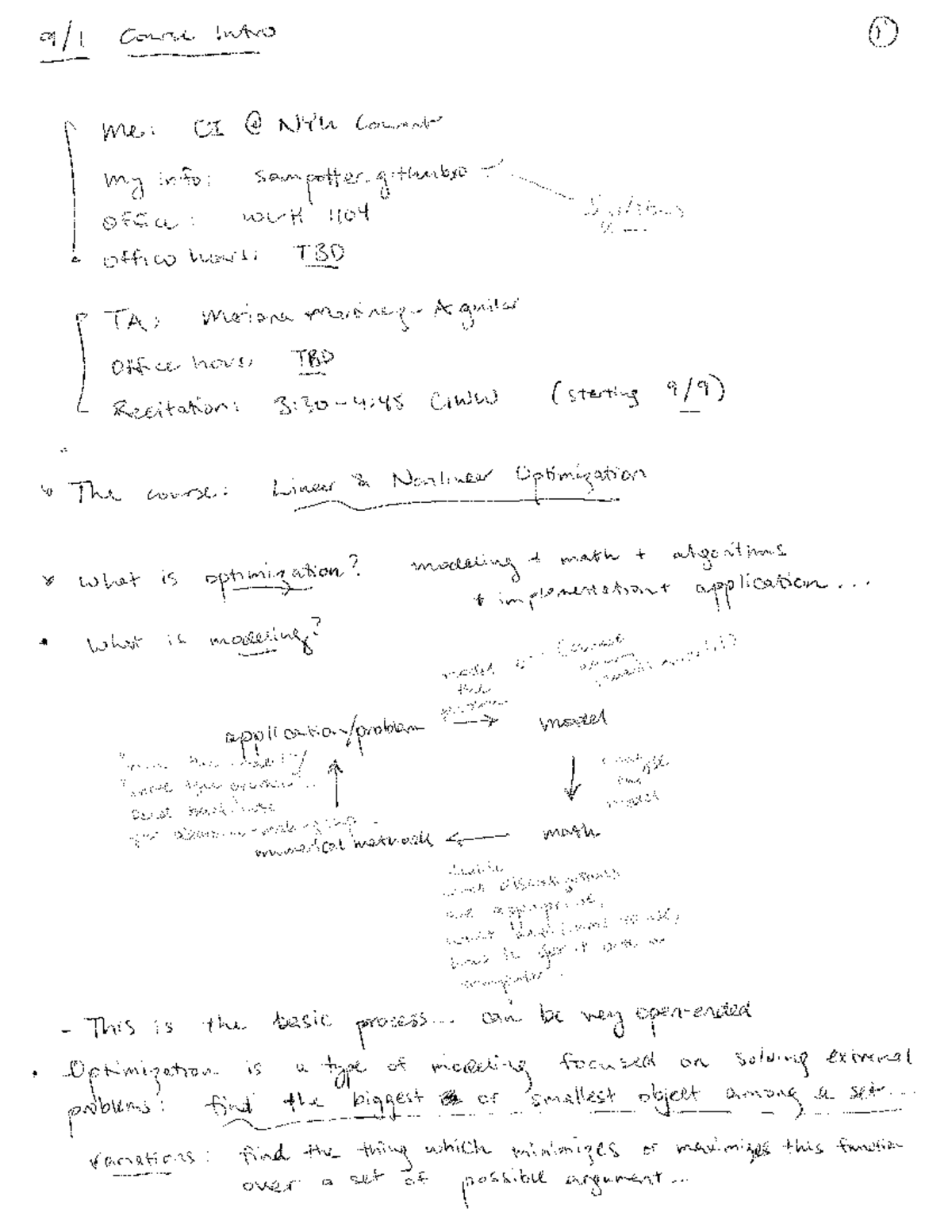 Sep1 - lecture notes - S Wie. 4 CA ware Sewr putter, githuae ORE cw 3 ...
