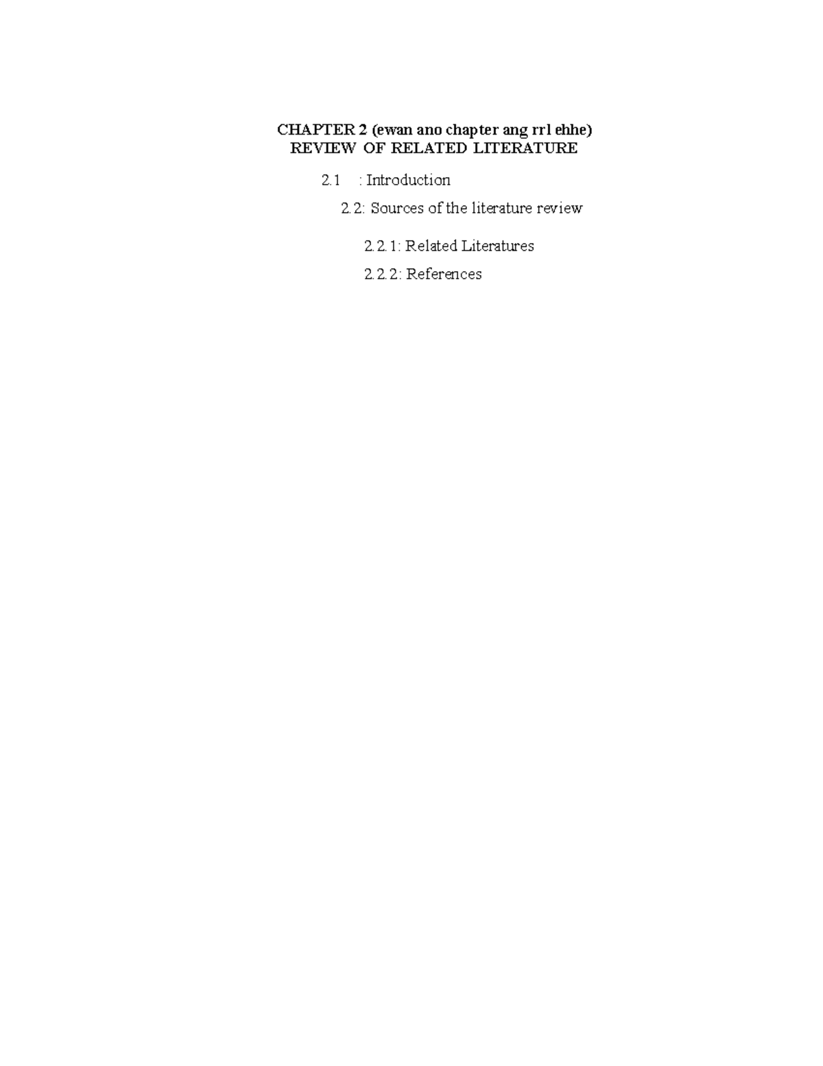RRL- Final - rrl - CHAPTER 2 (ewan ano chapter ang rrl ehhe) REVIEW OF RELATED LITERATURE 2 ...
