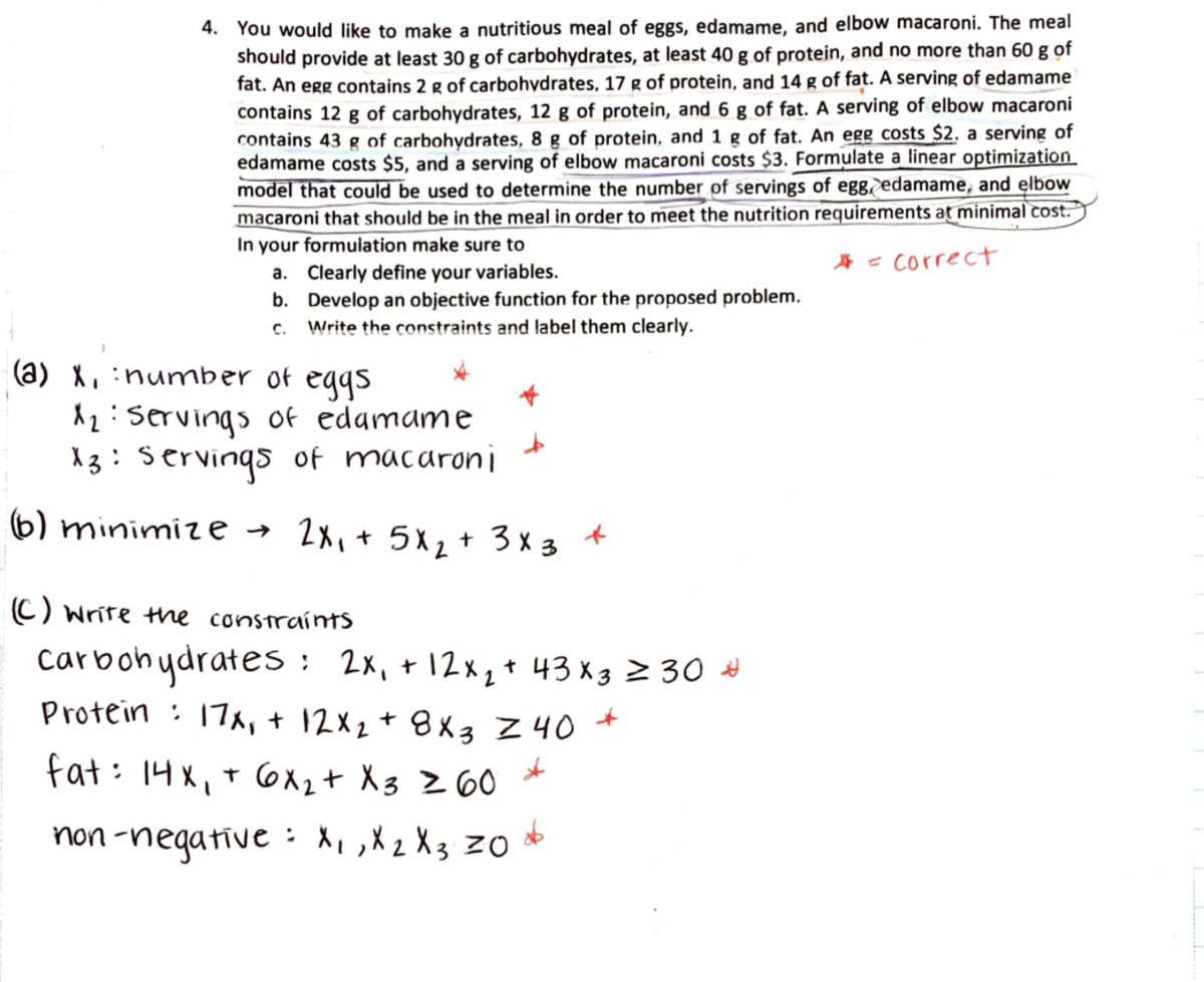 Notes - Definitions, examples - 4. You would like to make a nutritious ...