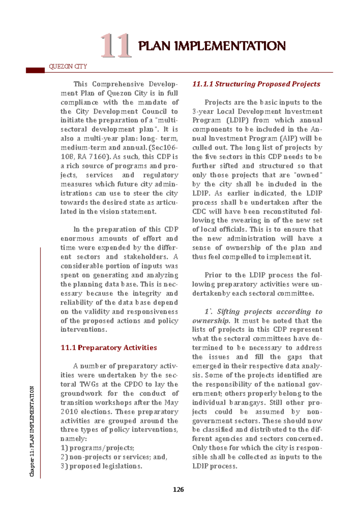 11 CDP 2017 2020 - ICT Manual and reference - Chapter 11: PLAN ...