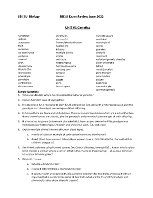 Biology - Grade: 11 - High School - Canada - Studocu