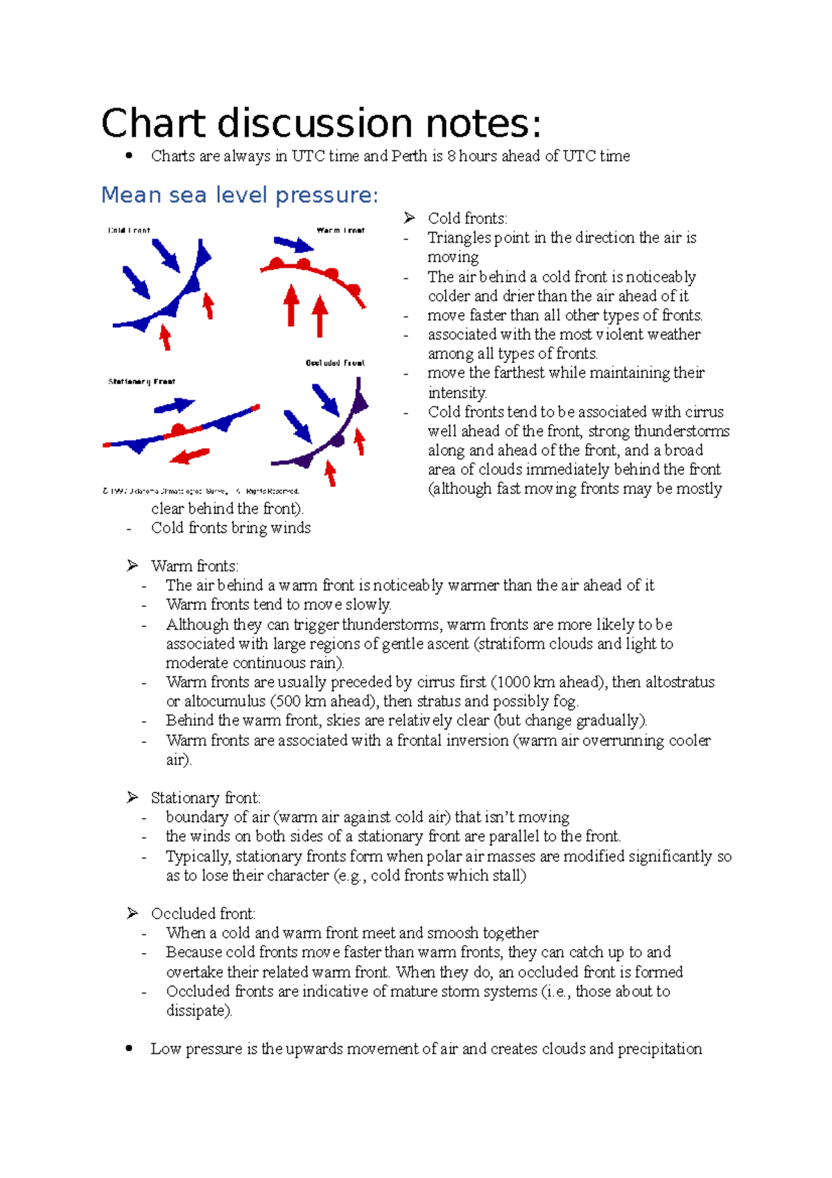 Chart-discussion-notes - Chart discussion notes: Charts are always in ...