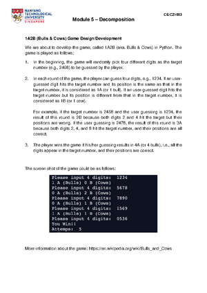 Discussion Week 6 (Module 4-String Data Structure) Q - CE/CZ Module 4 – Strings and Composite ...
