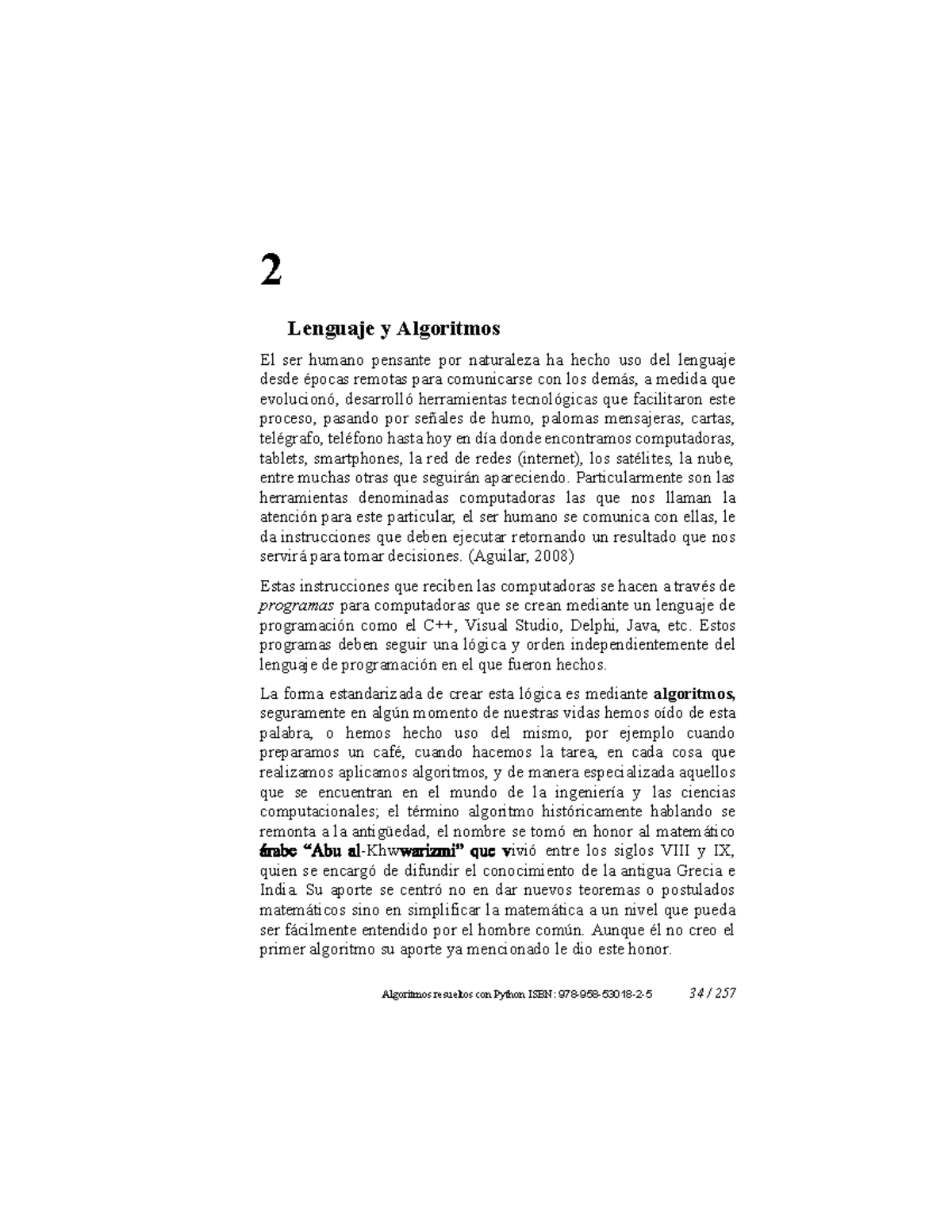 02 Capitulo 2 Algoritmos Y Programacion Python 2 2 Lenguaje Y Algoritmos El Ser Humano