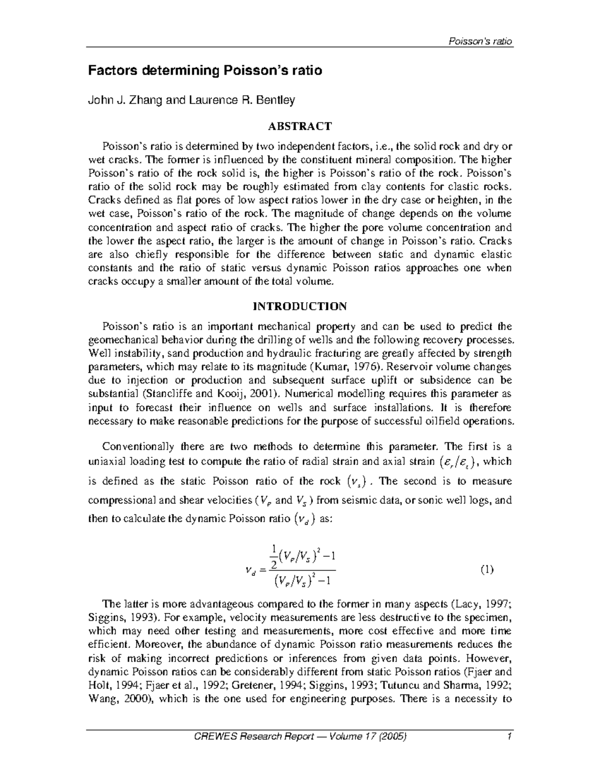 2005-62 - Study material - ####### Poisson’s ratio Factors determining ...