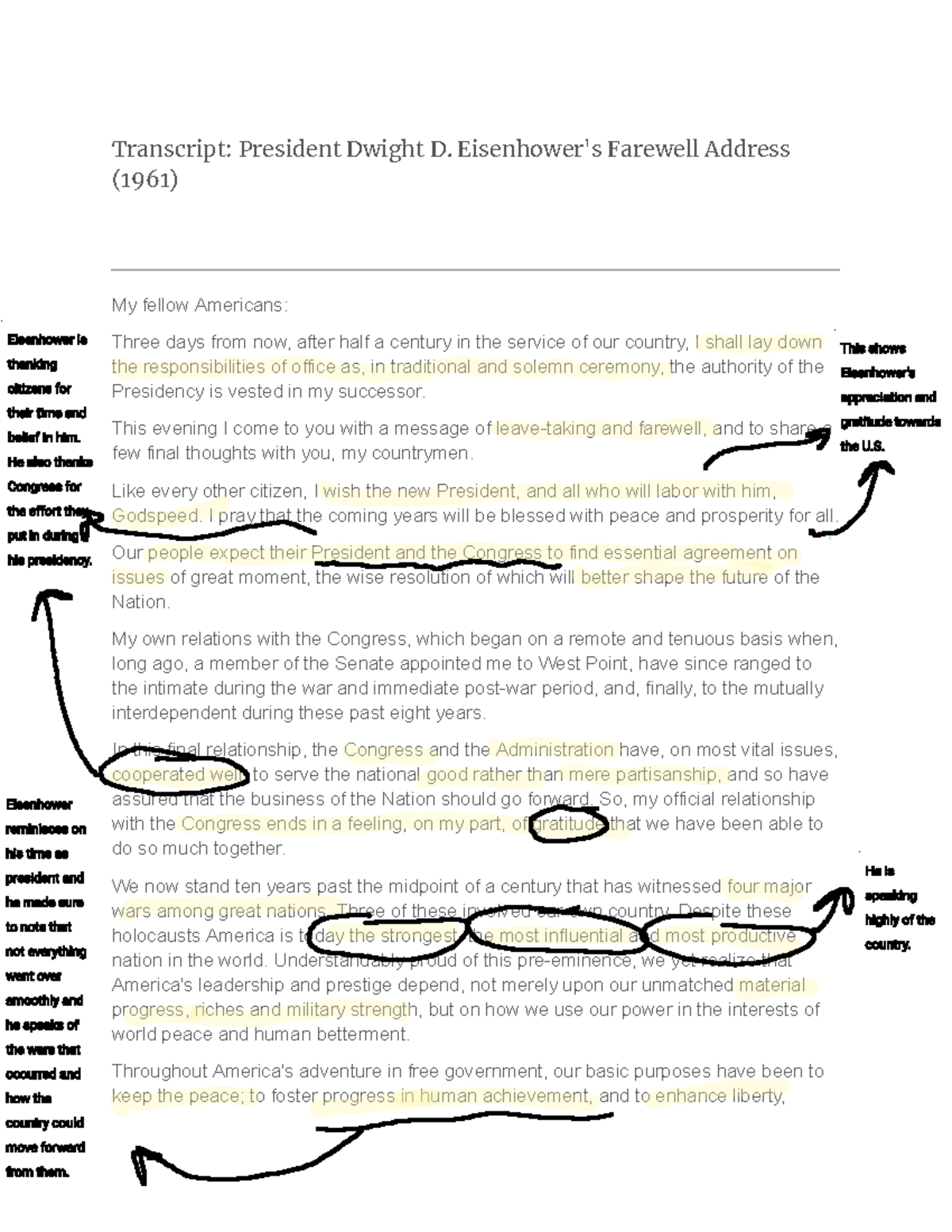 Kami Export - Isabella Hartley - Transcript President Dwight D ...